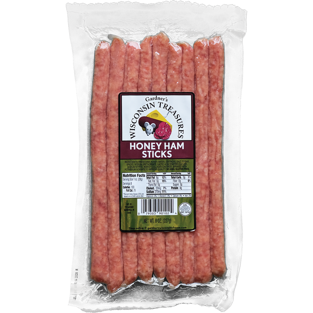 Honey Ham Snack Sticks from Gardner’s Wisconsin Cheese & Sausage ...