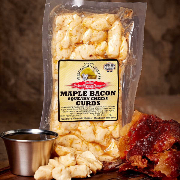 Maple Bacon Flavored Cheese Curds | Gardners Wisconsin Cheese and Sausage